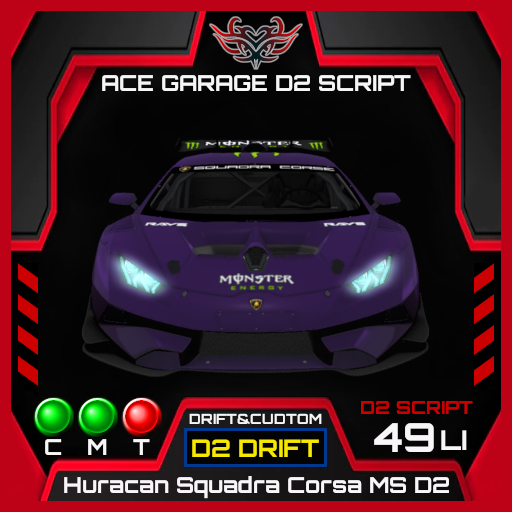 Second Life Marketplace - [AG.D2] Huracan Squadra Corsa MS D2
